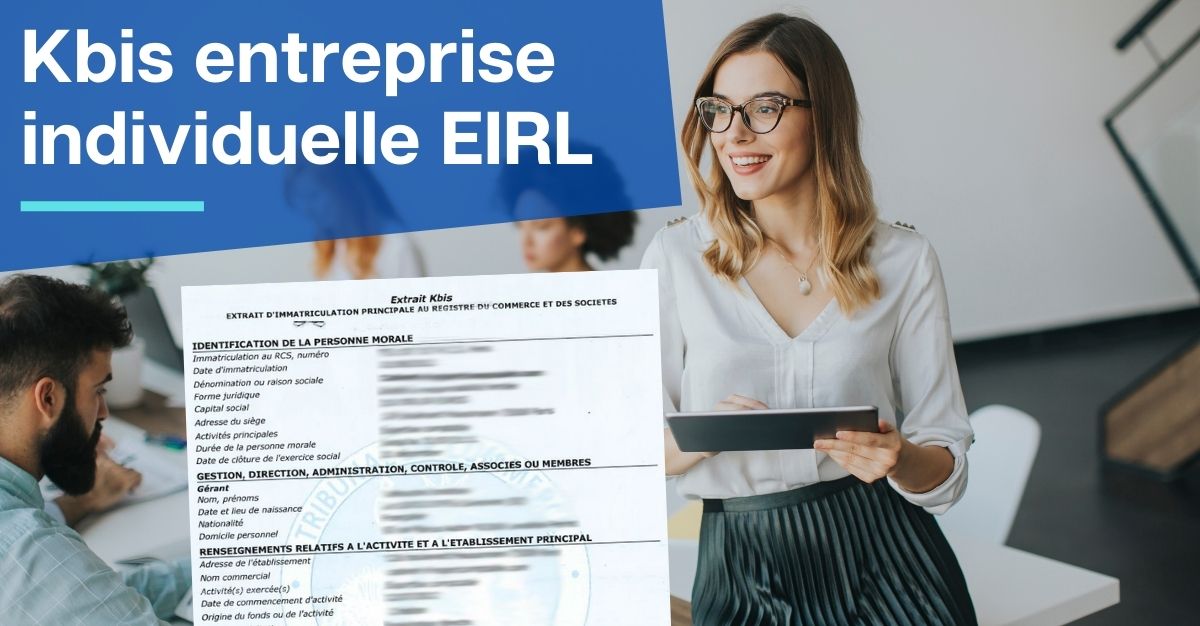 Extrait Kbis d'une entreprise individuelle EIRL